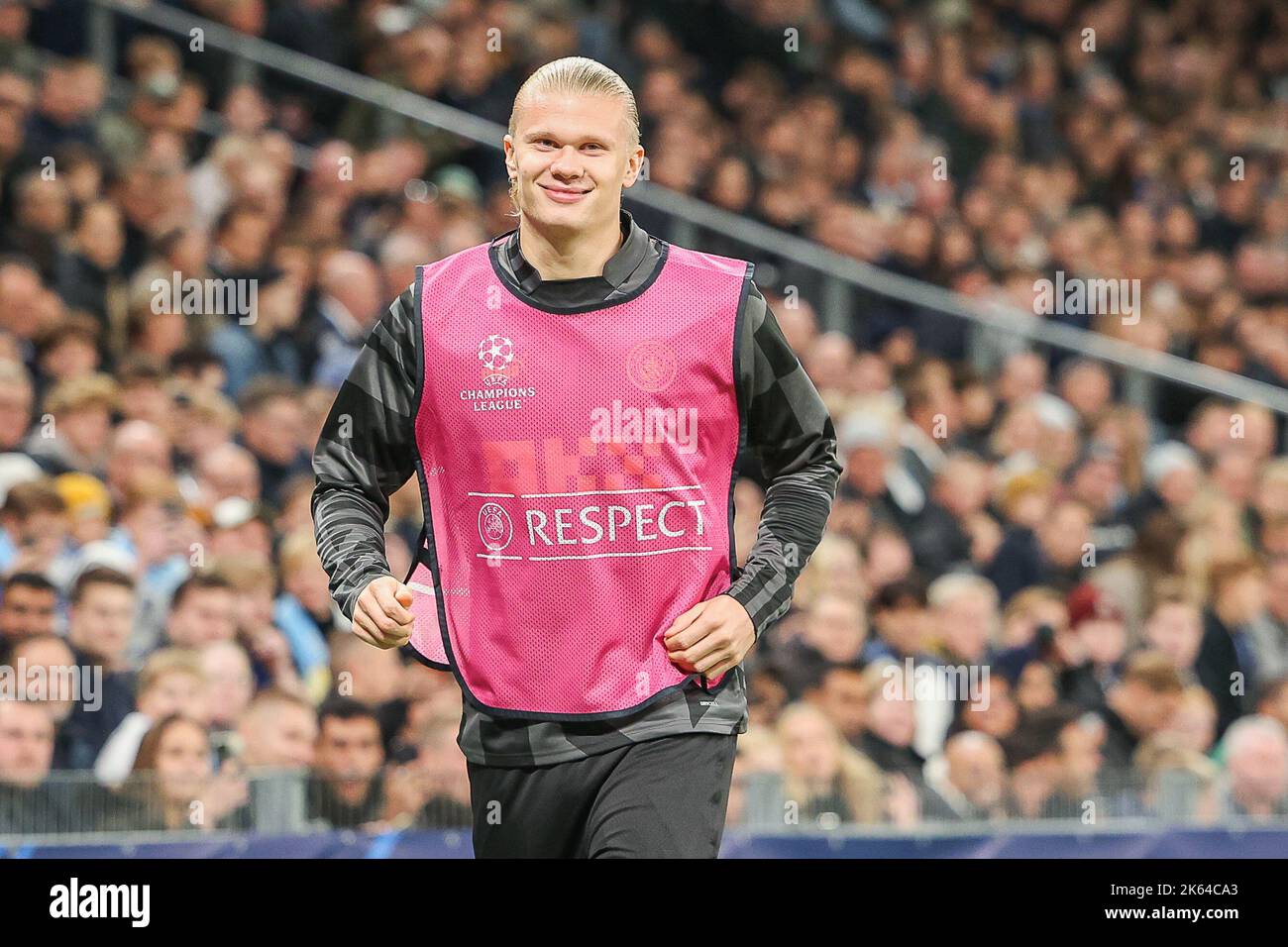 Copenhagen, Denmark. 11th Oct, 2022. Erling Haaland of Manchester City ...