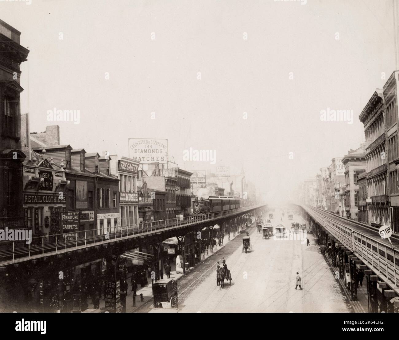 Manhattan elevated railway hi-res stock photography and images - Alamy