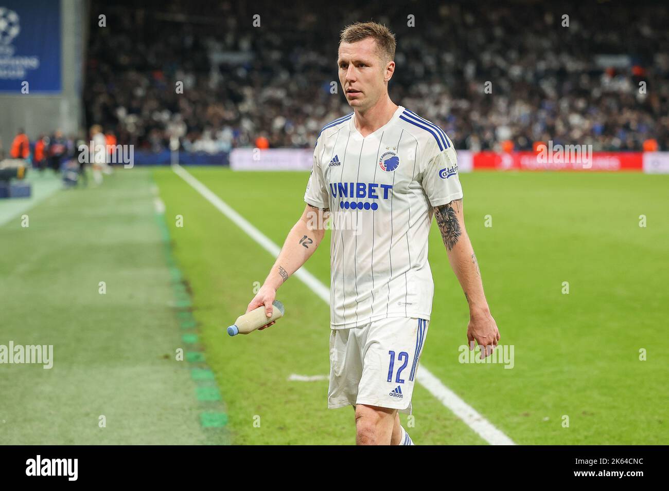 Copenhagen, Denmark. 11th Oct, 2022. Lukas Lerager (12) of FC ...