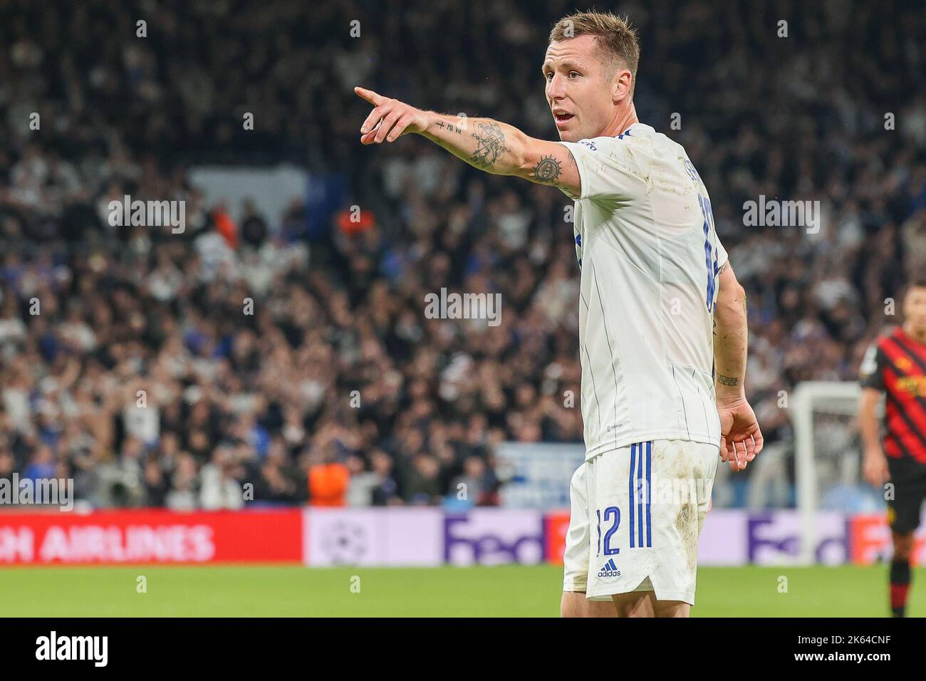 Copenhagen, Denmark. 11th Oct, 2022. Lukas Lerager (12) of FC ...