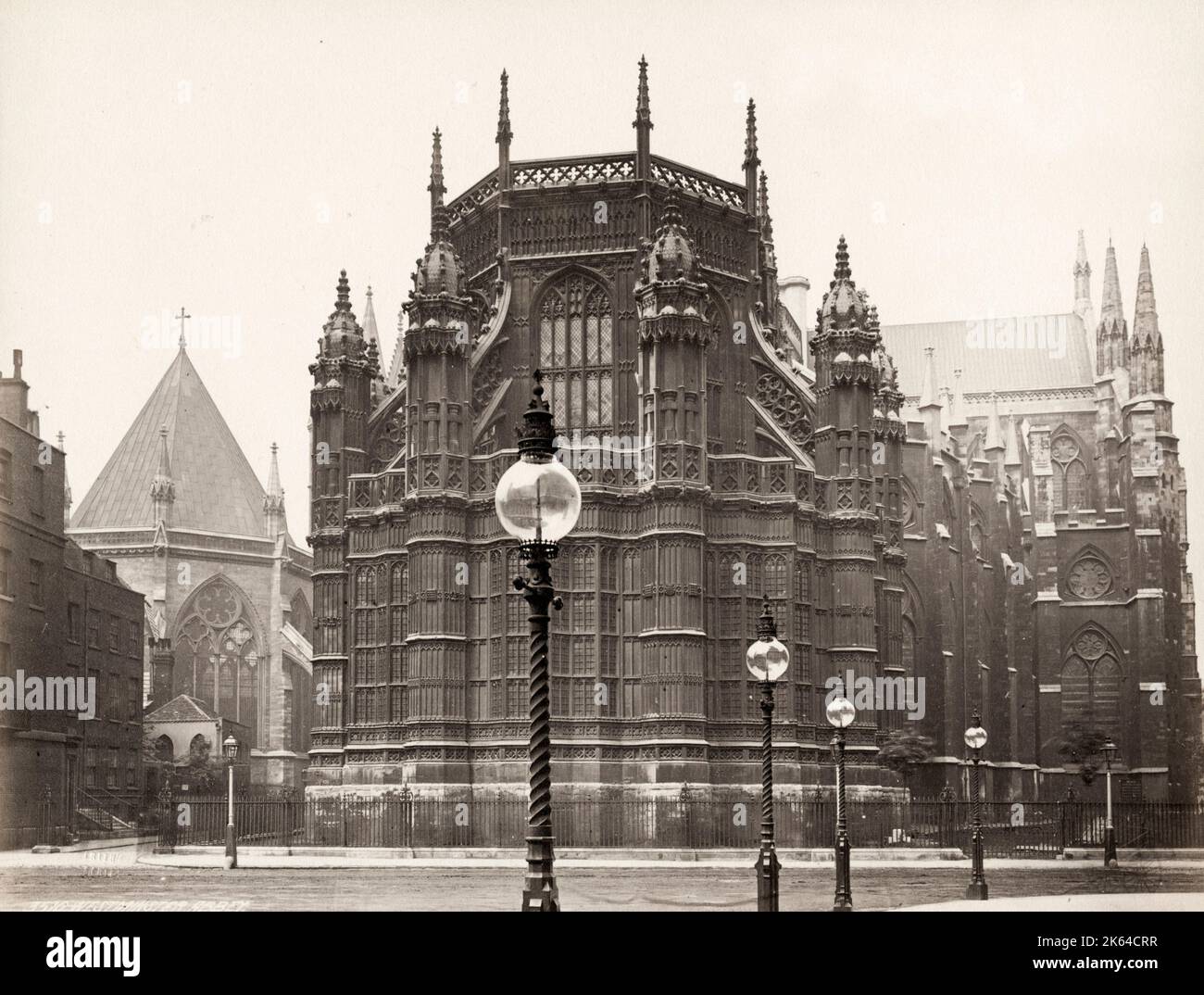 19th century vintage photograph, England religion, church: Westminster ...