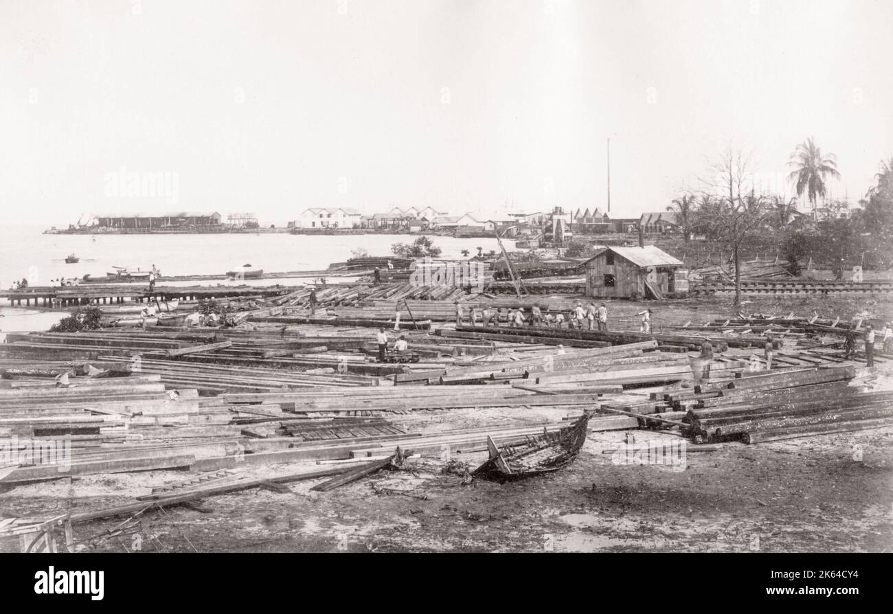 Vintage 19th century photograph: Image relates to the first French led ...