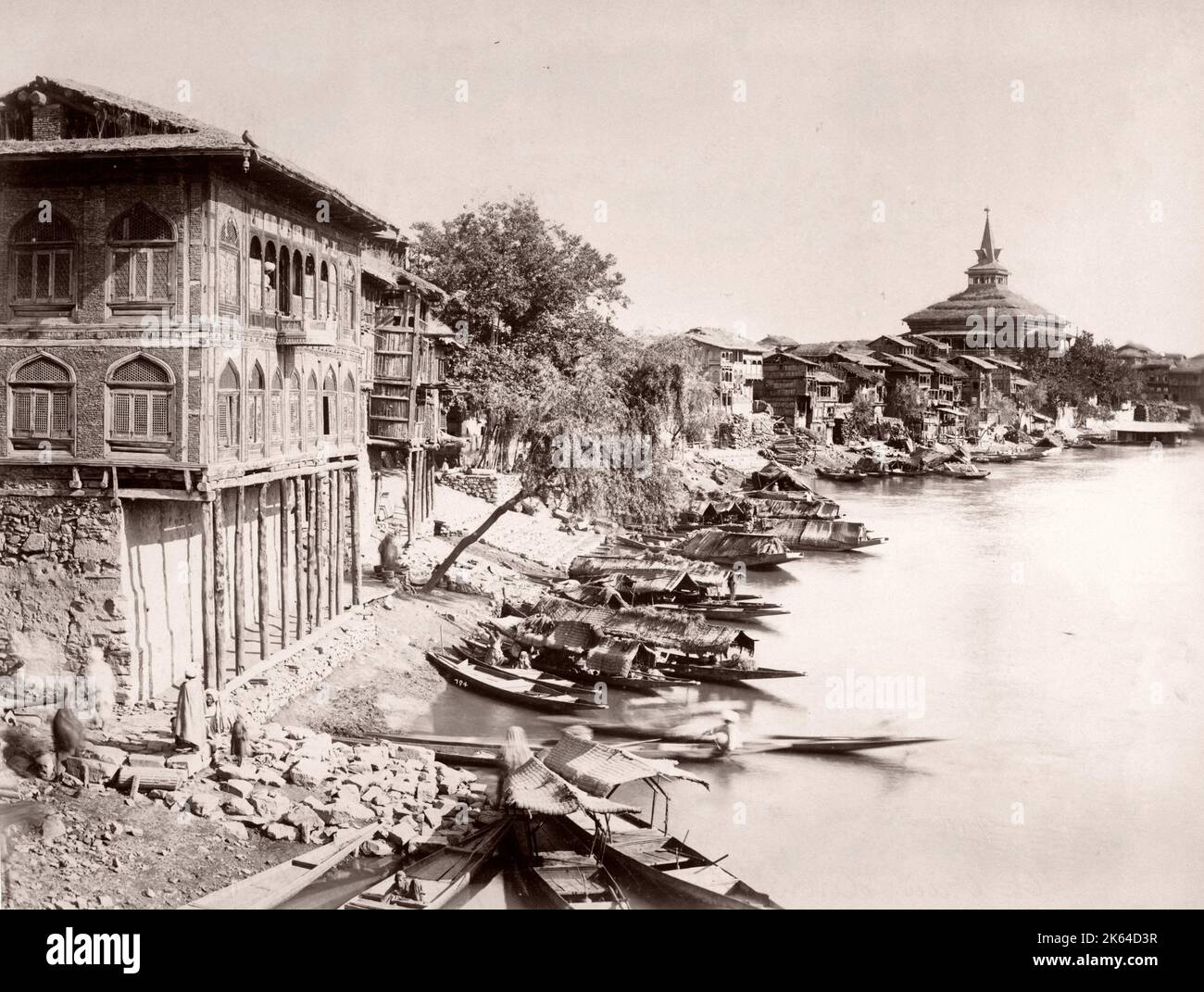 Old srinagar vintage kashmir hi-res stock photography and images - Alamy