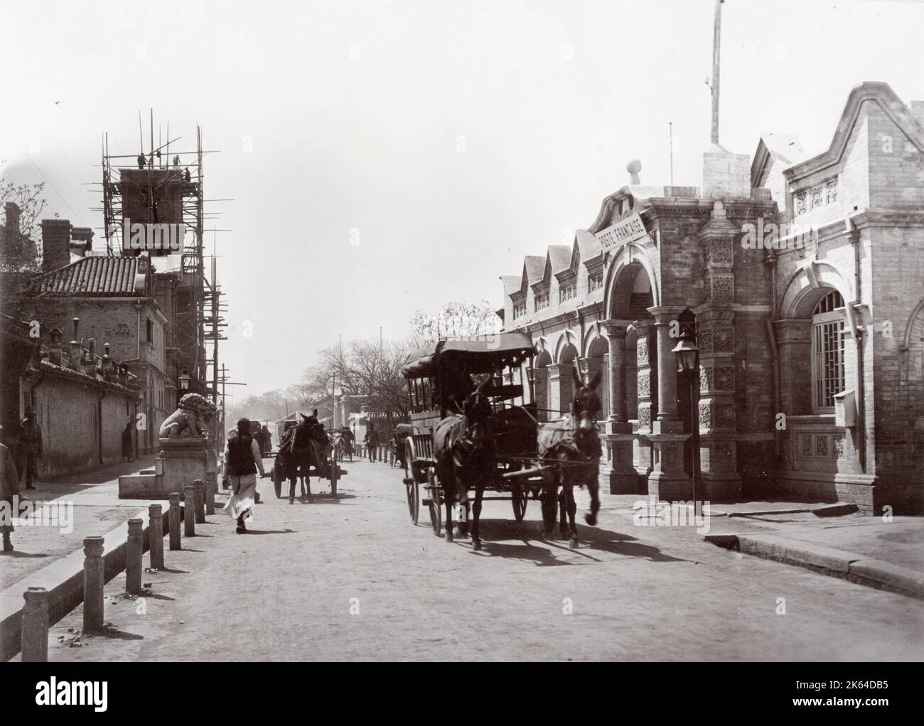 Vintage photograph: Legation quarter, Peking, Beijing, China, c.1900 ...