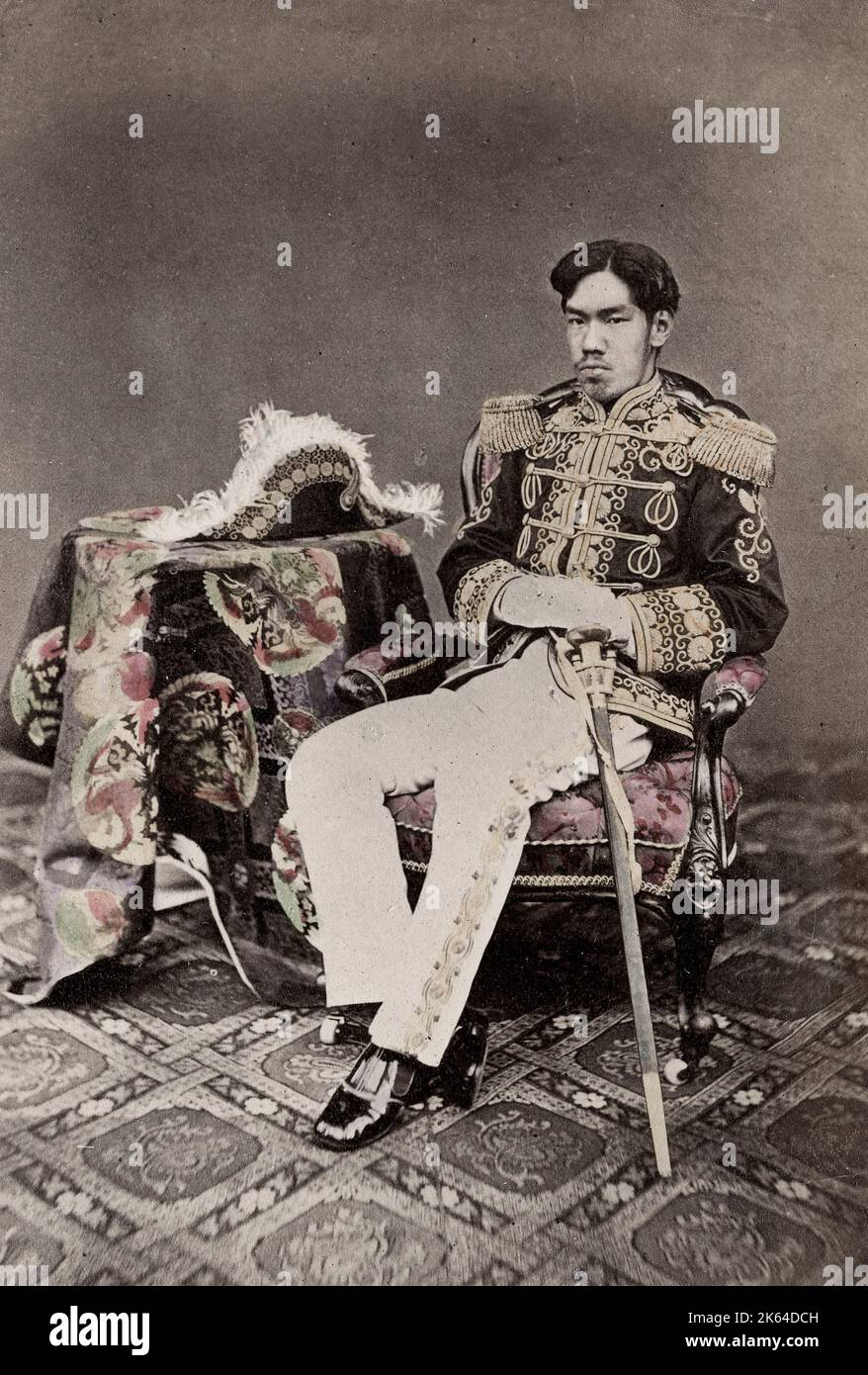 Emperor print 19th century japanese hi-res stock photography and images ...