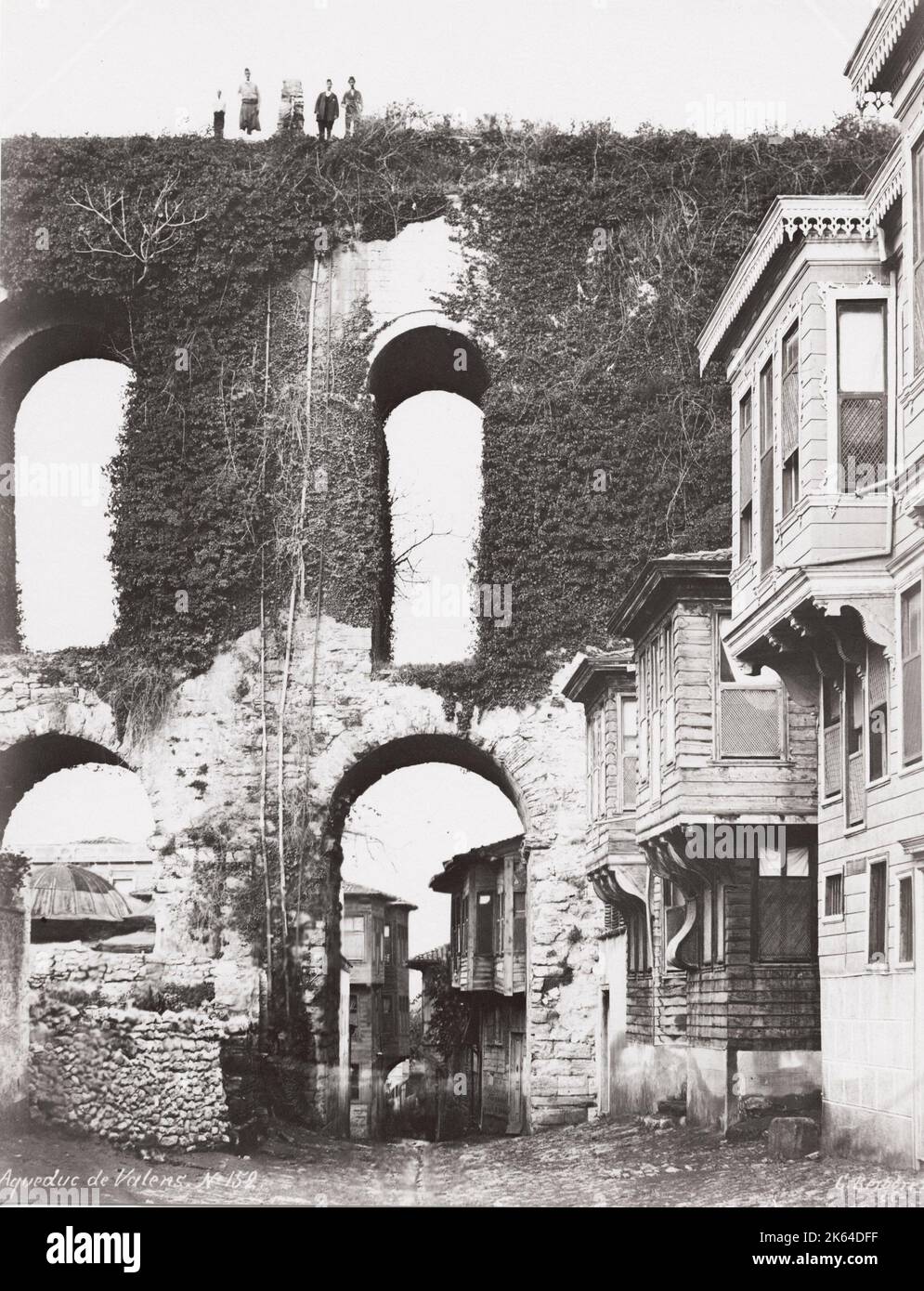 The Aqueduct of Valens, Constantinople, Istanbul, Turkey, c.1890's ...