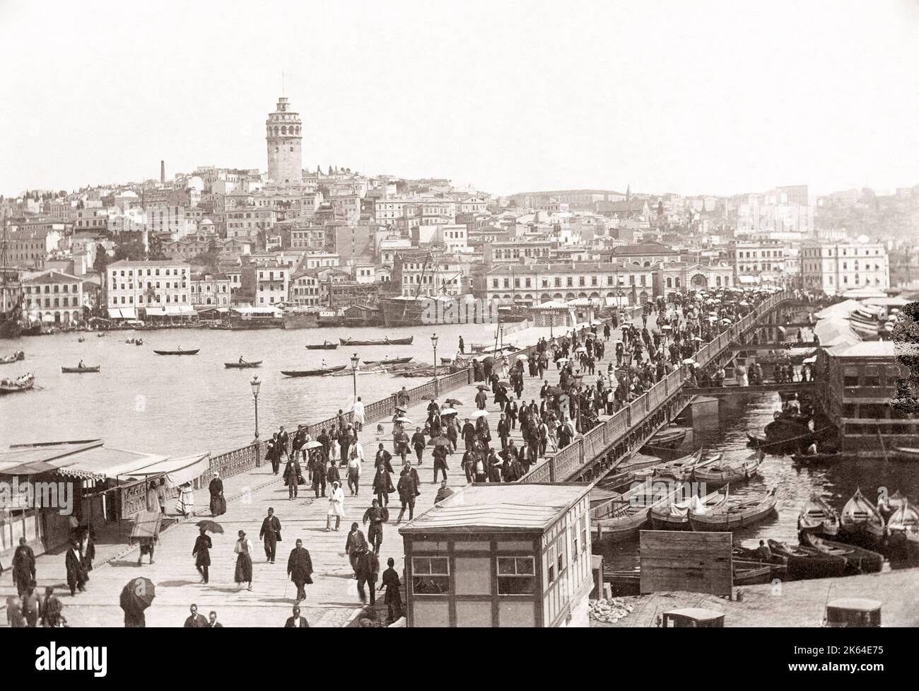 Early 1900s photo galata bridge hi-res stock photography and images - Alamy