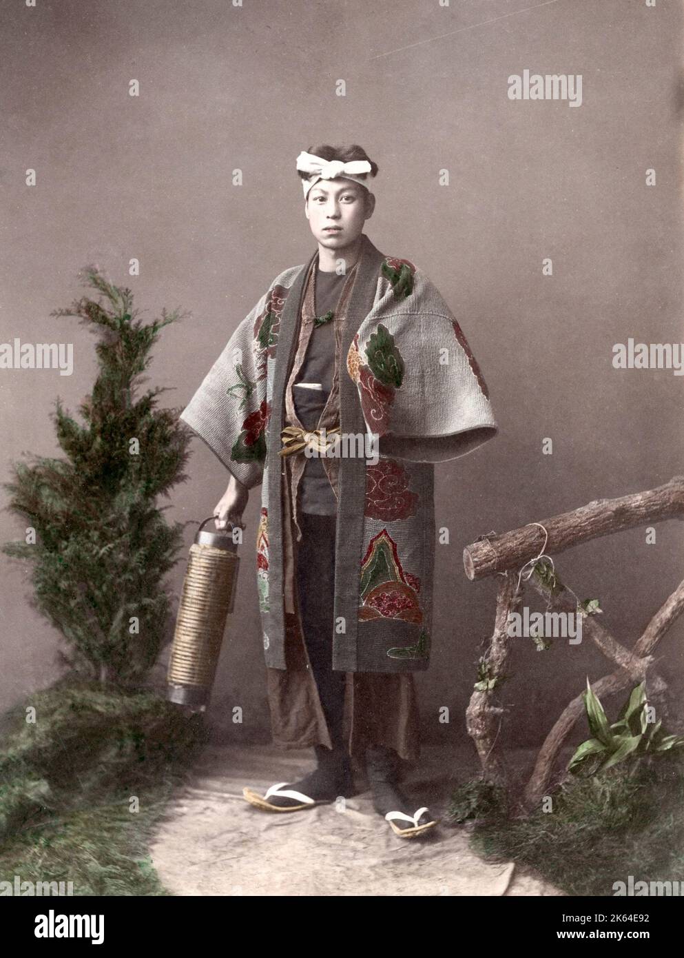 c. 1880s Japan - Japanese fireman Stock Photo - Alamy