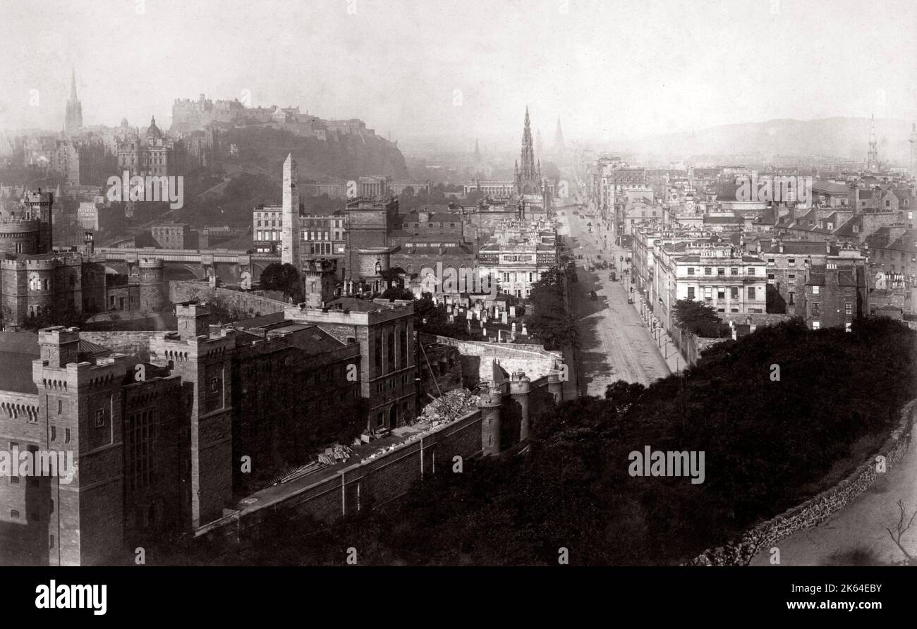 Edinburgh 1880s history historical hi-res stock photography and images ...