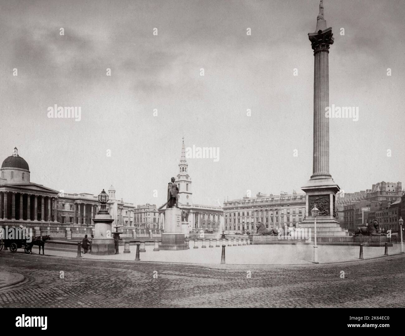 Trafalgar square london 19th century hi-res stock photography and ...