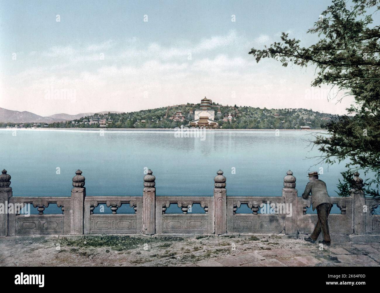 Lake, Summer Palace, Peking, (Beijing) China, c.1900 Vintage early 20th ...