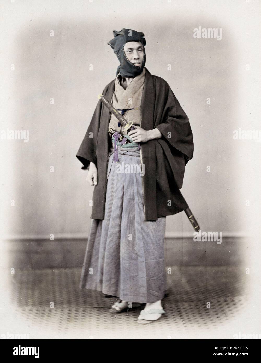 1860's Japan - portrait of a man in winter clothing Felice or Felix ...