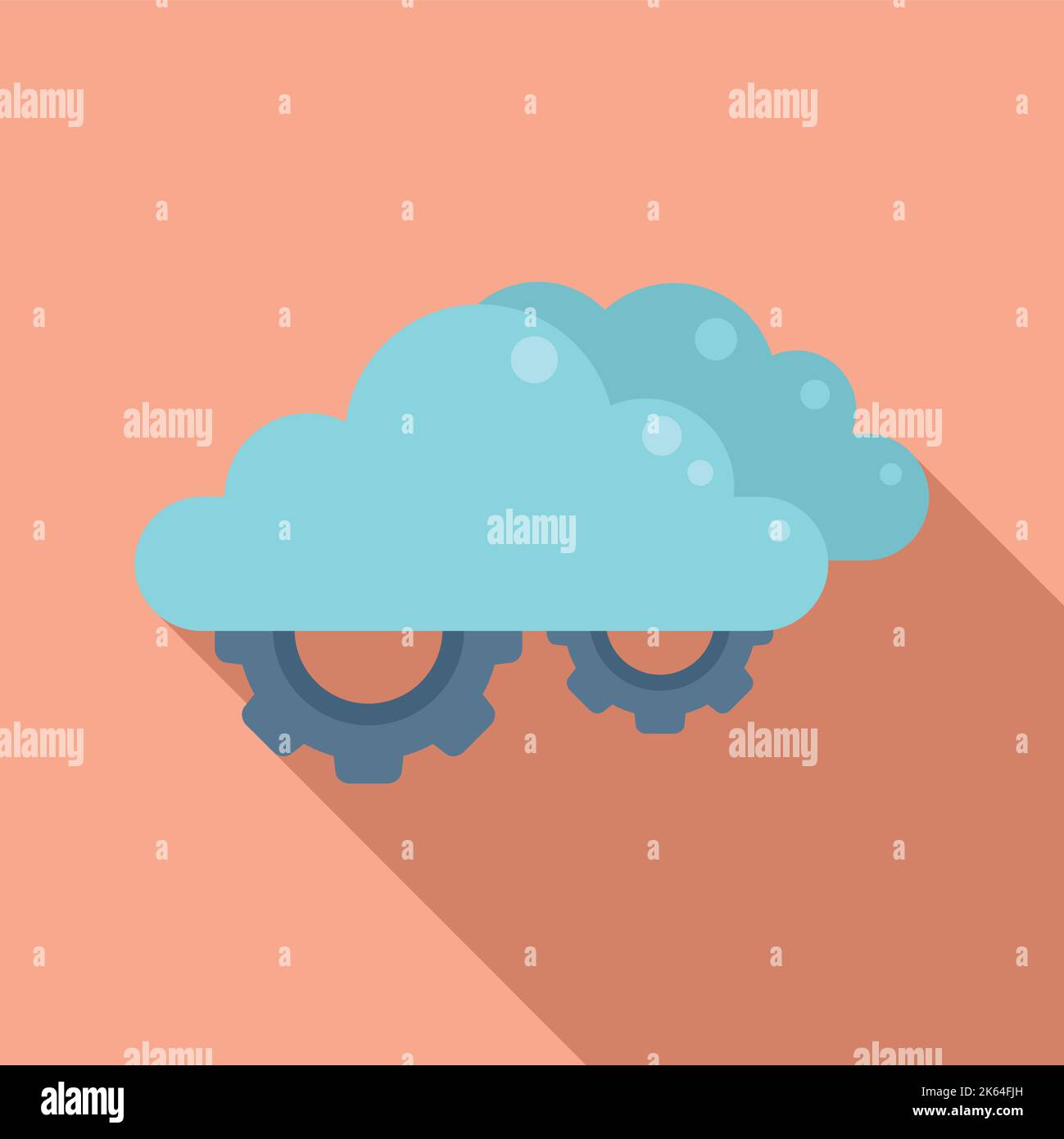 Data cloud control icon flat vector. Business center. Monitor plan ...