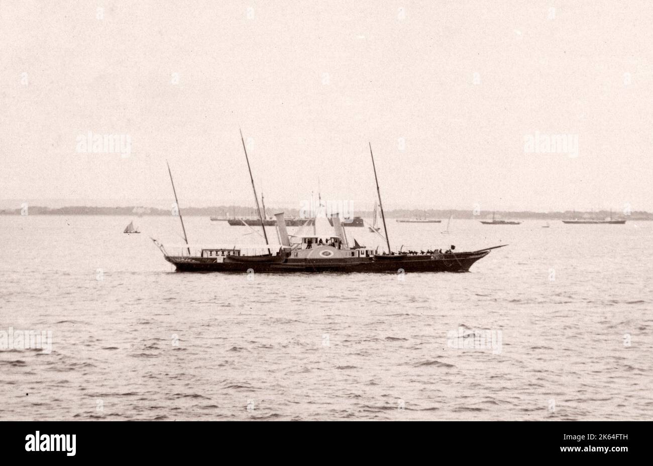 1889 photograph - RMS Teutonic - from an album of images relating to ...
