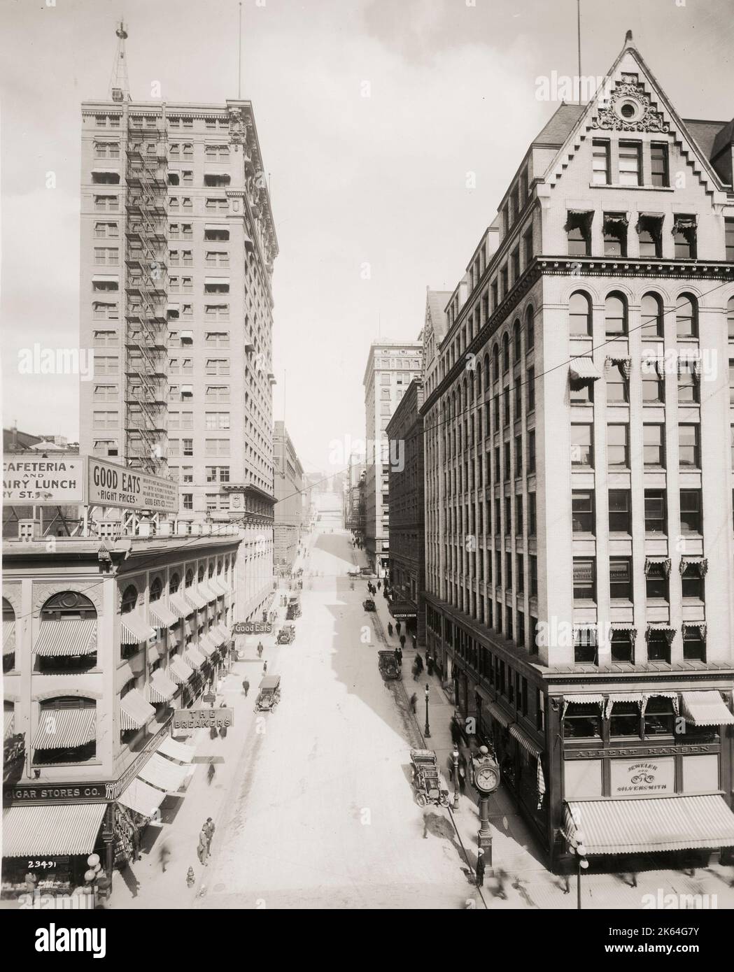 Vintage early 20th century press photograph: Cherry Street, Seattle ...