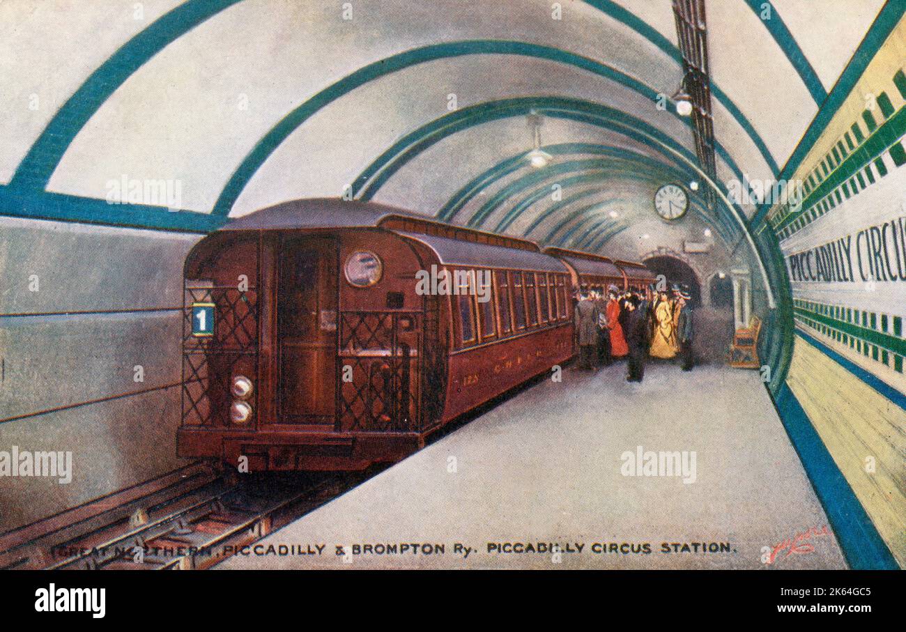 Great Northern, Piccadilly and Brompton Railway - Piccadilly Circus ...