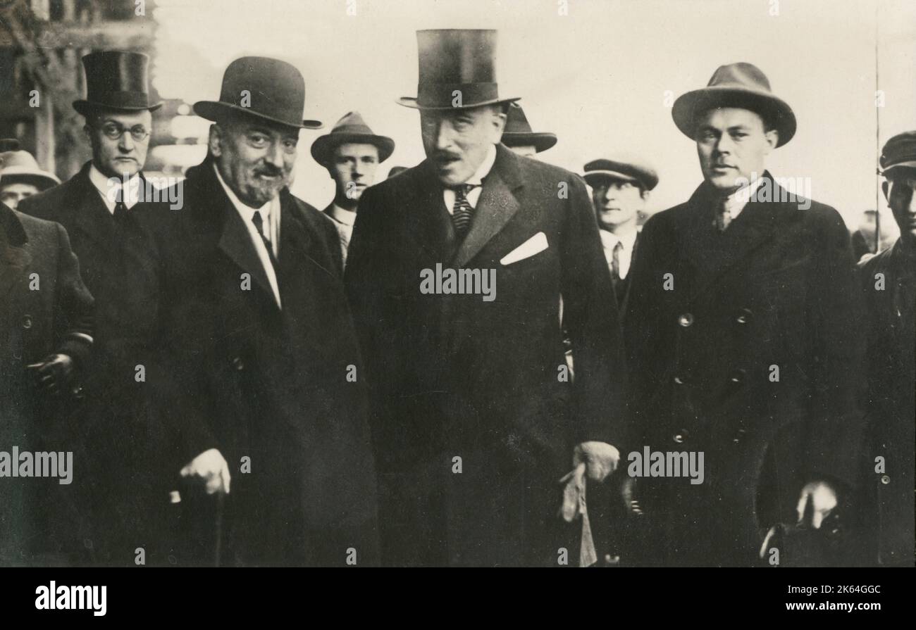 (from left) Eduard Willy Kurt Herbert von Dirksen (1882 - 1955), German ...
