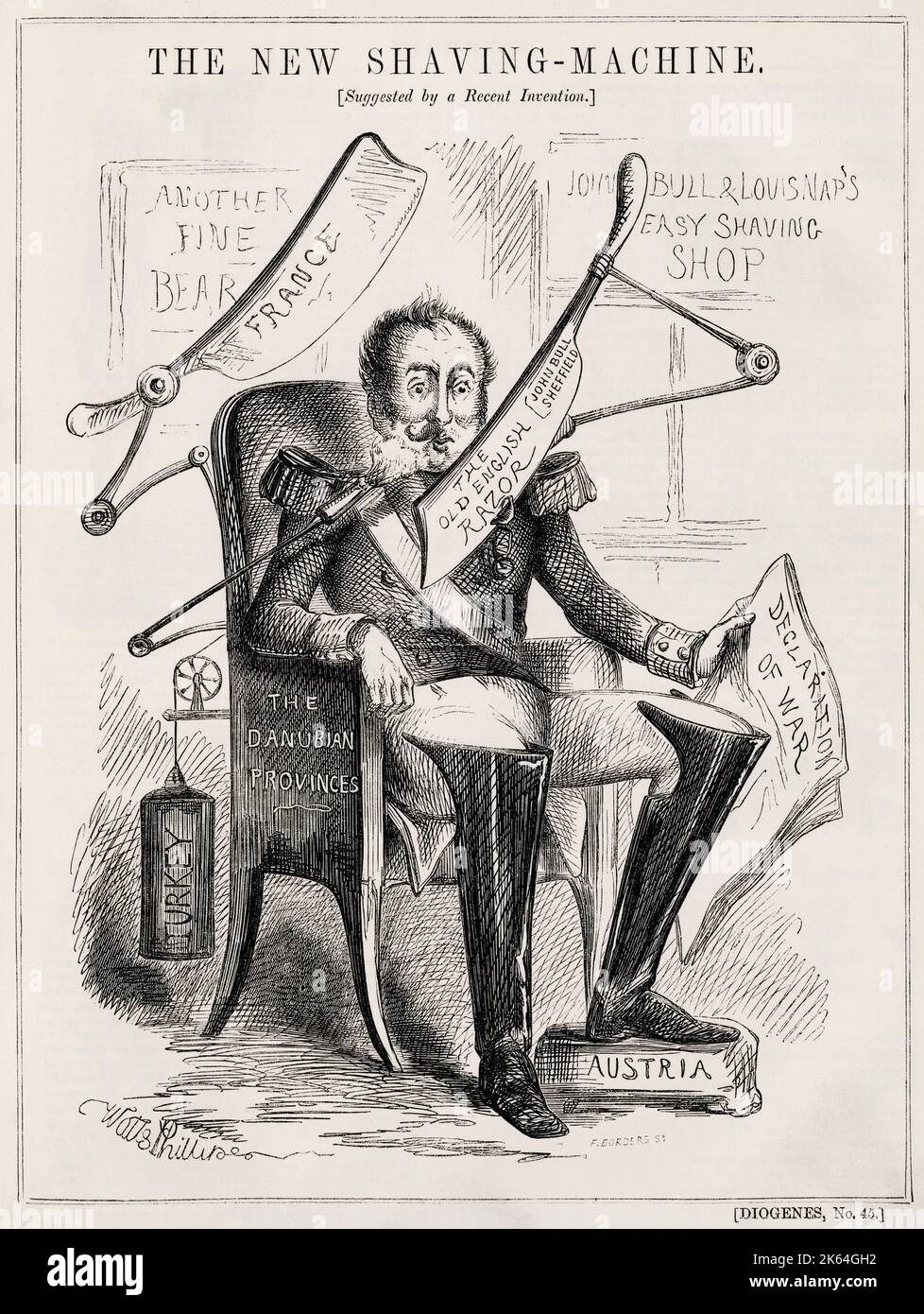 The New Shaving-Machine (suggested by a recent invention). Emperor of ...