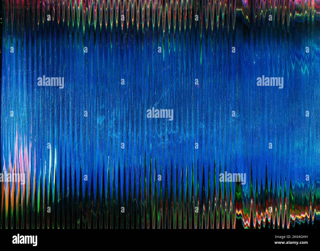 old film noise glitch background blue distortion Stock Photo - Alamy