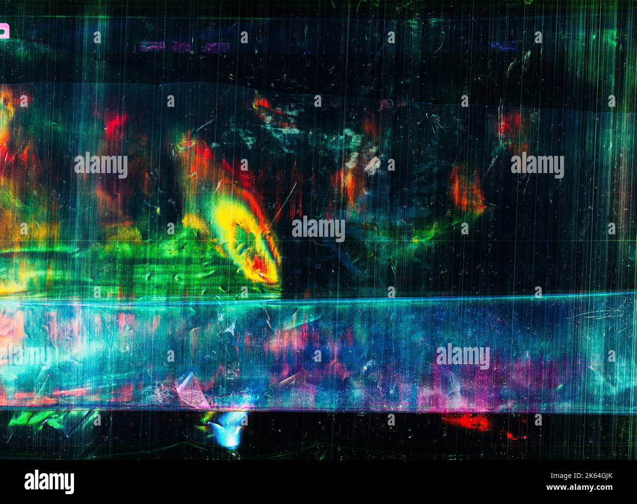 old film overlay color glitch noise dust scratches Stock Photo - Alamy