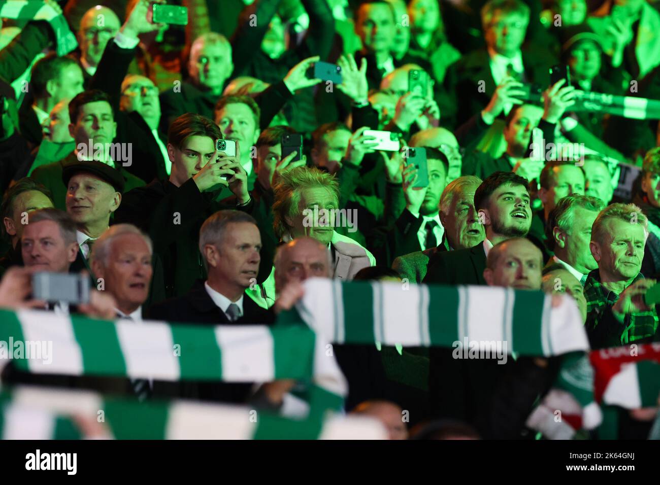 Sir Roderick David Stewart in the stands during the UEFA Champions ...