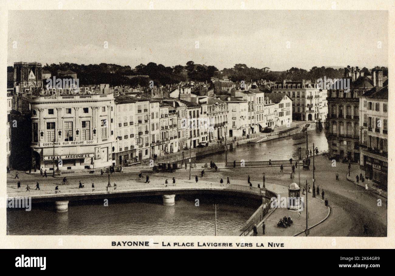 Place Lavigerie at Bayonne, a city in the Basque Country region of ...