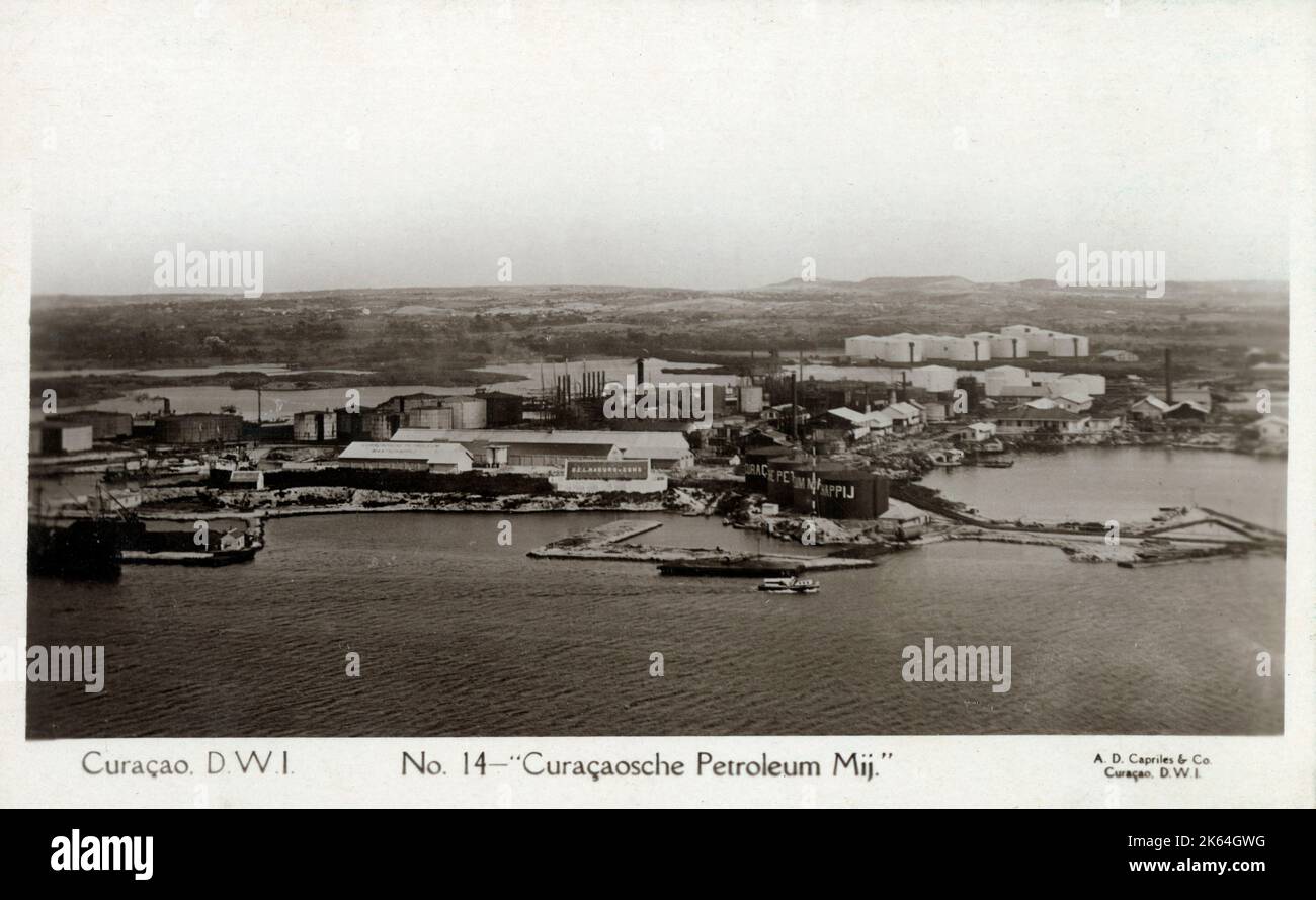 Oil Refinery - Curacao Petroleum Industry Company at Curacao, a Dutch ...