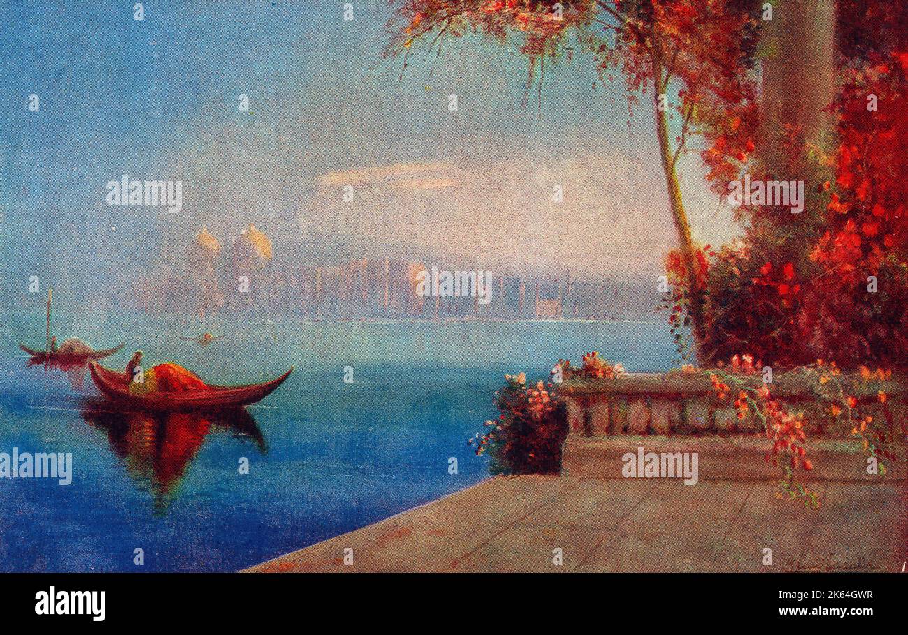 Fantasy card - painting by Jean Lasalle - The Blue Lagoon Series (2/4 ...
