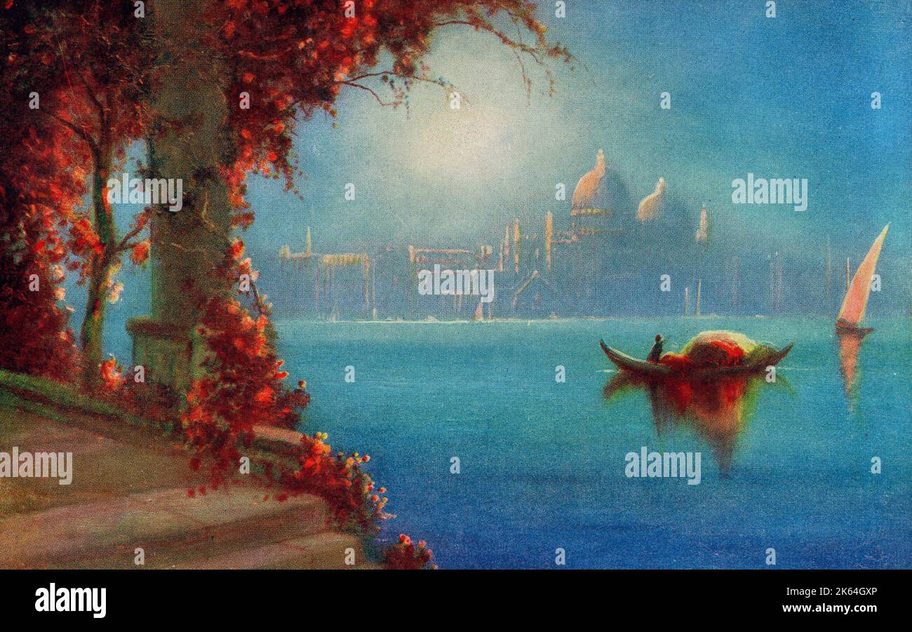 Fantasy card - painting by Jean Lasalle - The Blue Lagoon Series (1/4 ...