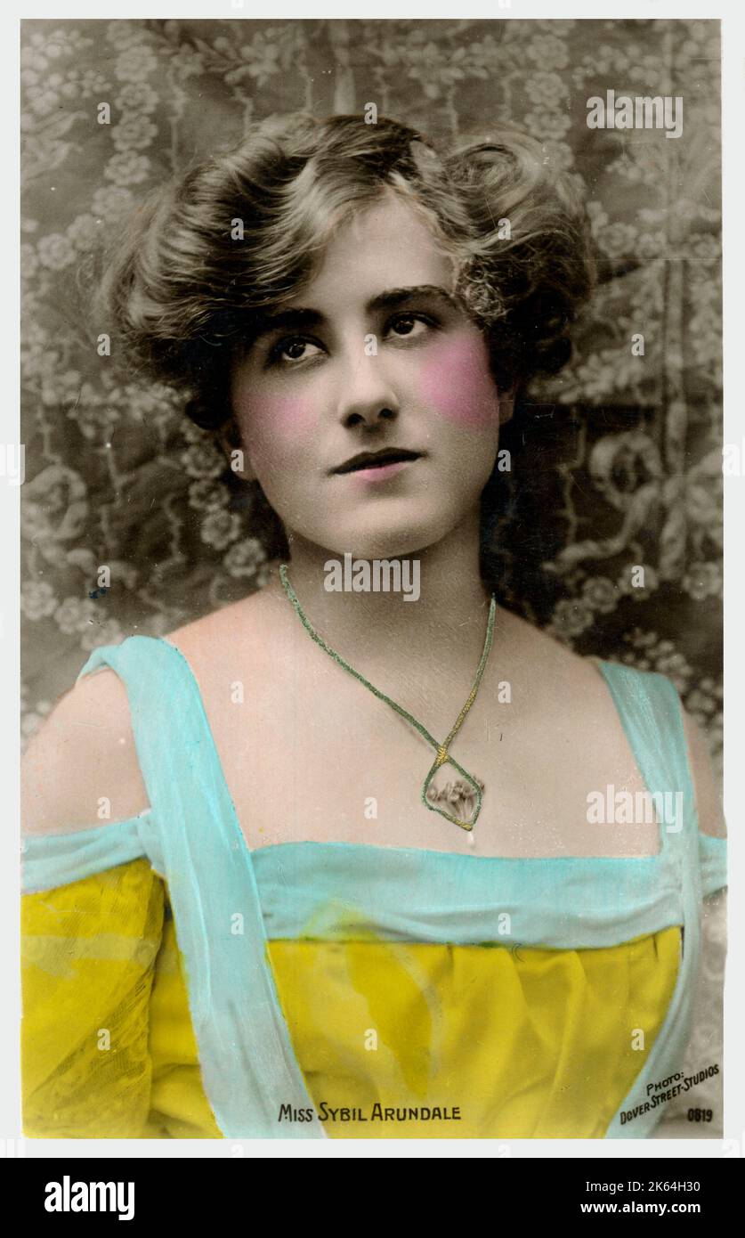 Miss Sybil Arundale (1879 - 1965), English stage and film actress (born Sybil Kelly Stock Photo ...