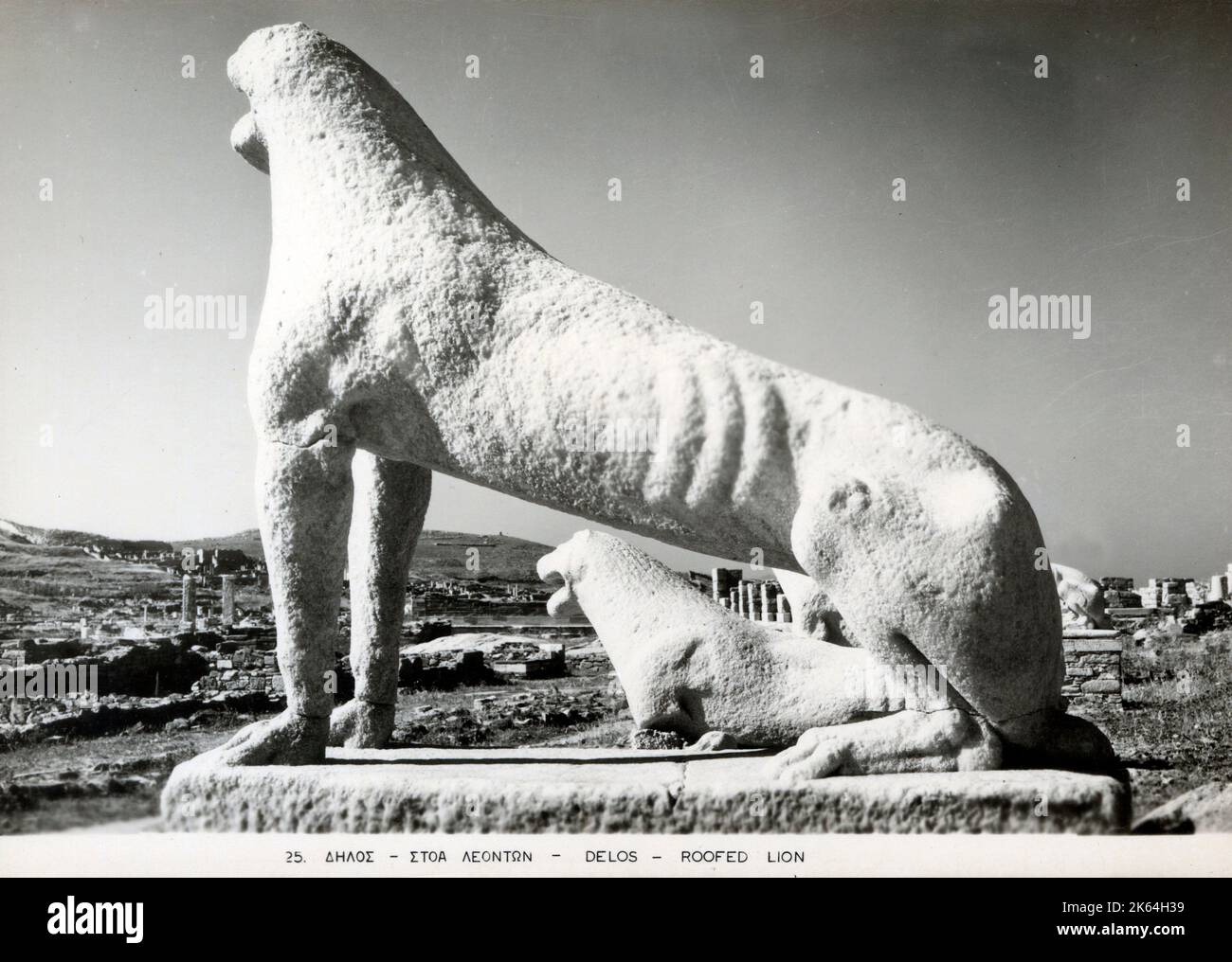 Lions of delos hi-res stock photography and images - Alamy