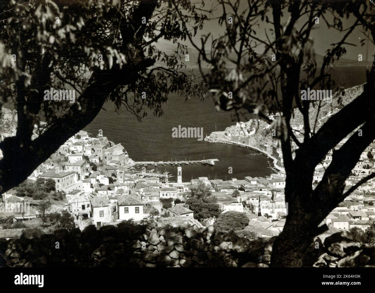 View of Hydra, Greece - (also known as Ydra or Idra) - one of the ...