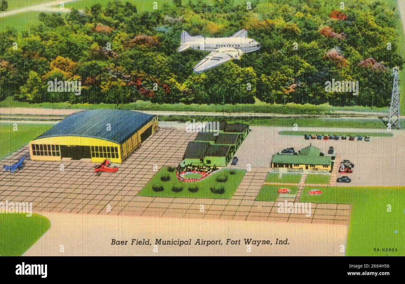 Baer Field, Municipal Airport, Fort Wayne, Indiana Stock Photo - Alamy