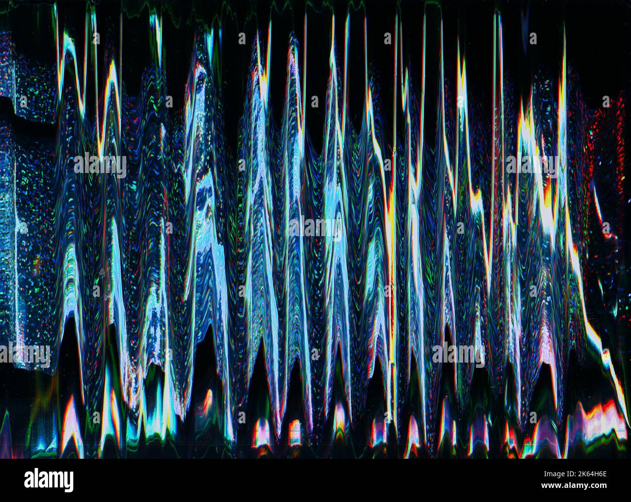 futuristic glitch color noise blue pixel artifacts Stock Photo - Alamy