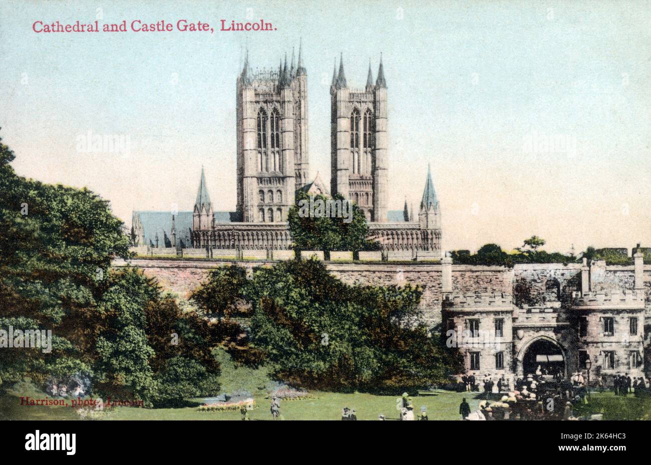 Cathedral and Castle Gate, Lincoln, Lincolnshire Stock Photo - Alamy