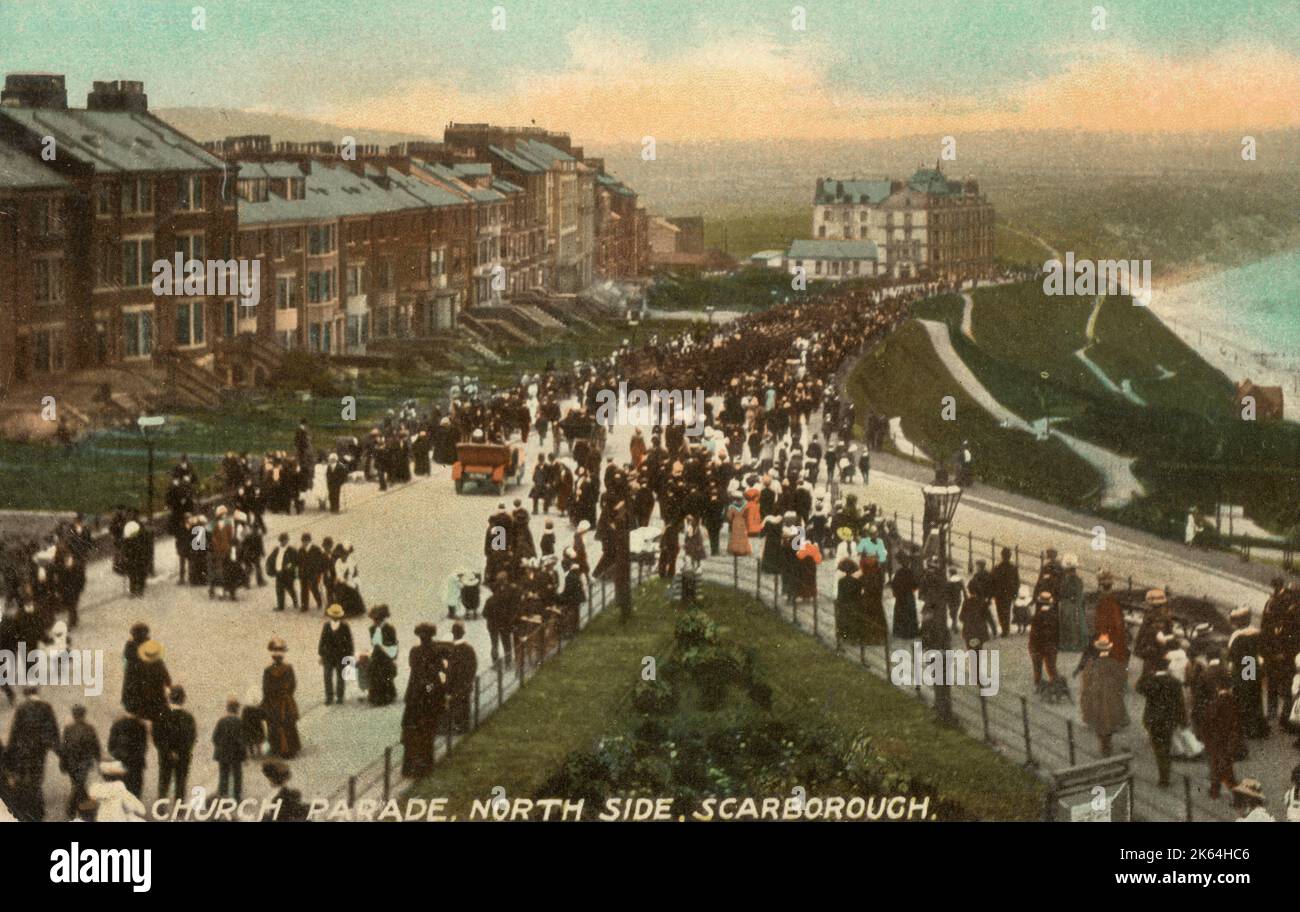 Church Parade, North Side, Scarborough, North Yorkshire Stock Photo - Alamy