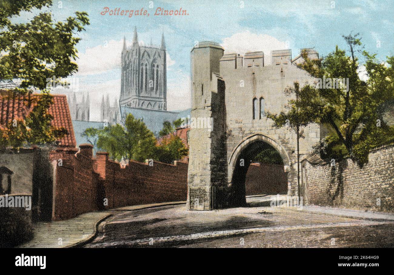 Pottergate, Lincoln, Lincolnshire - Remains of the south-east gateway ...