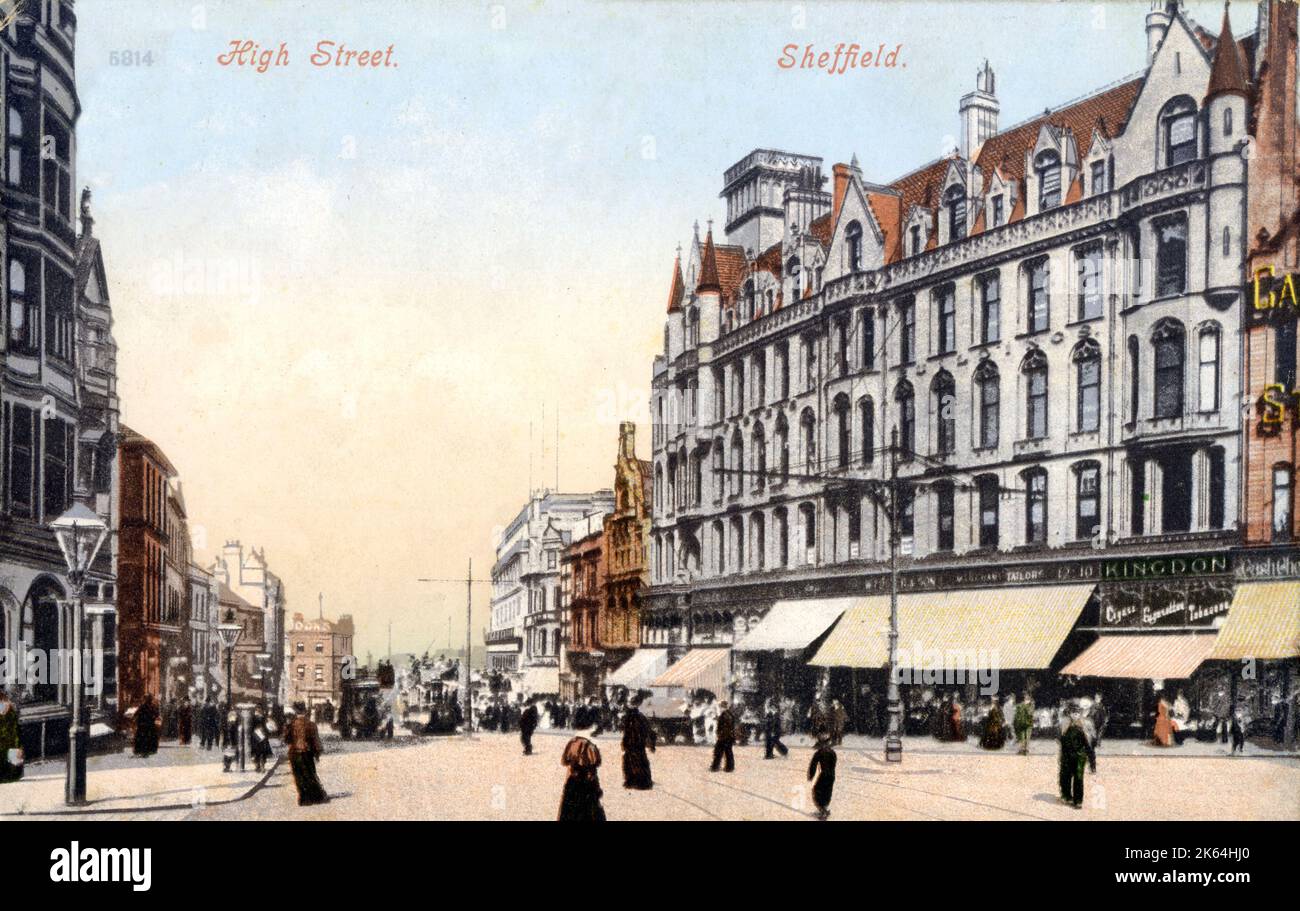 High Street, Sheffield Stock Photo - Alamy