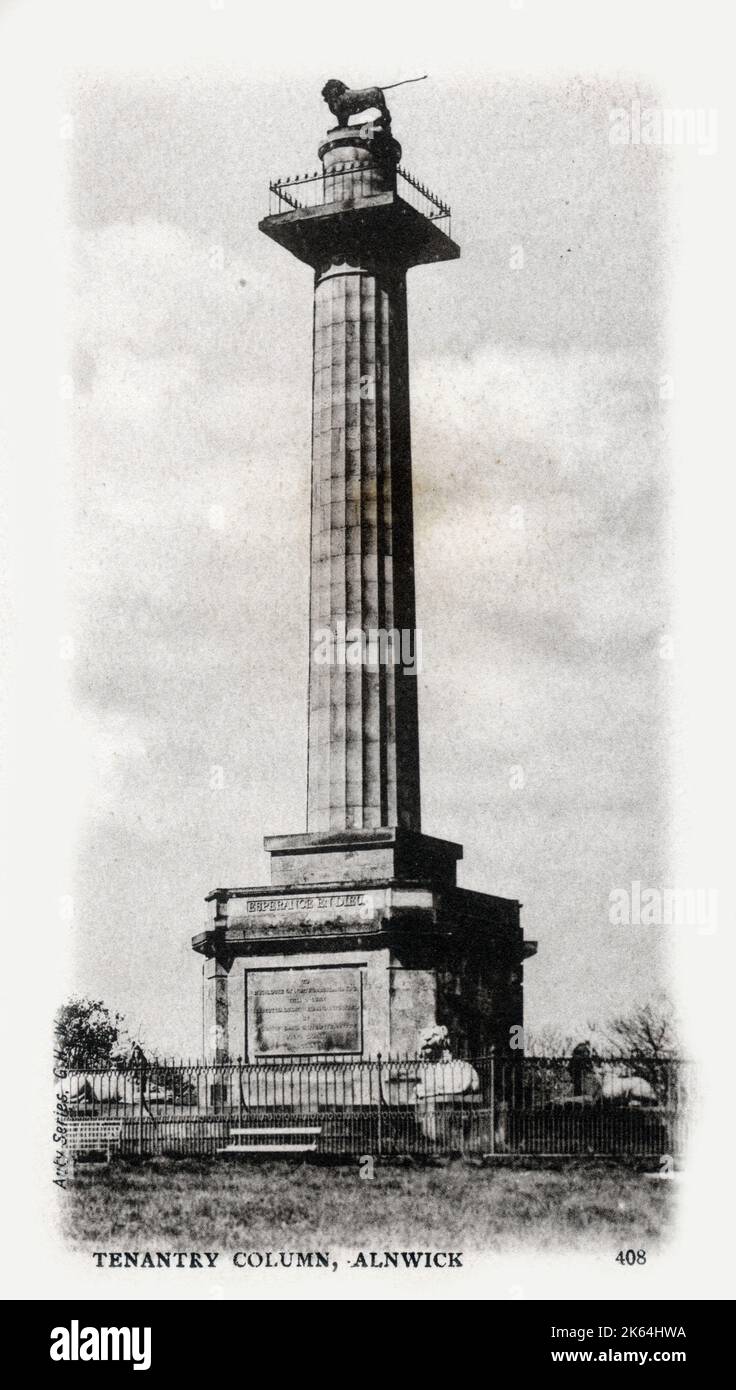 Tenantry Column, Alnwick, Northumberland - a monument erected in 1816 ...