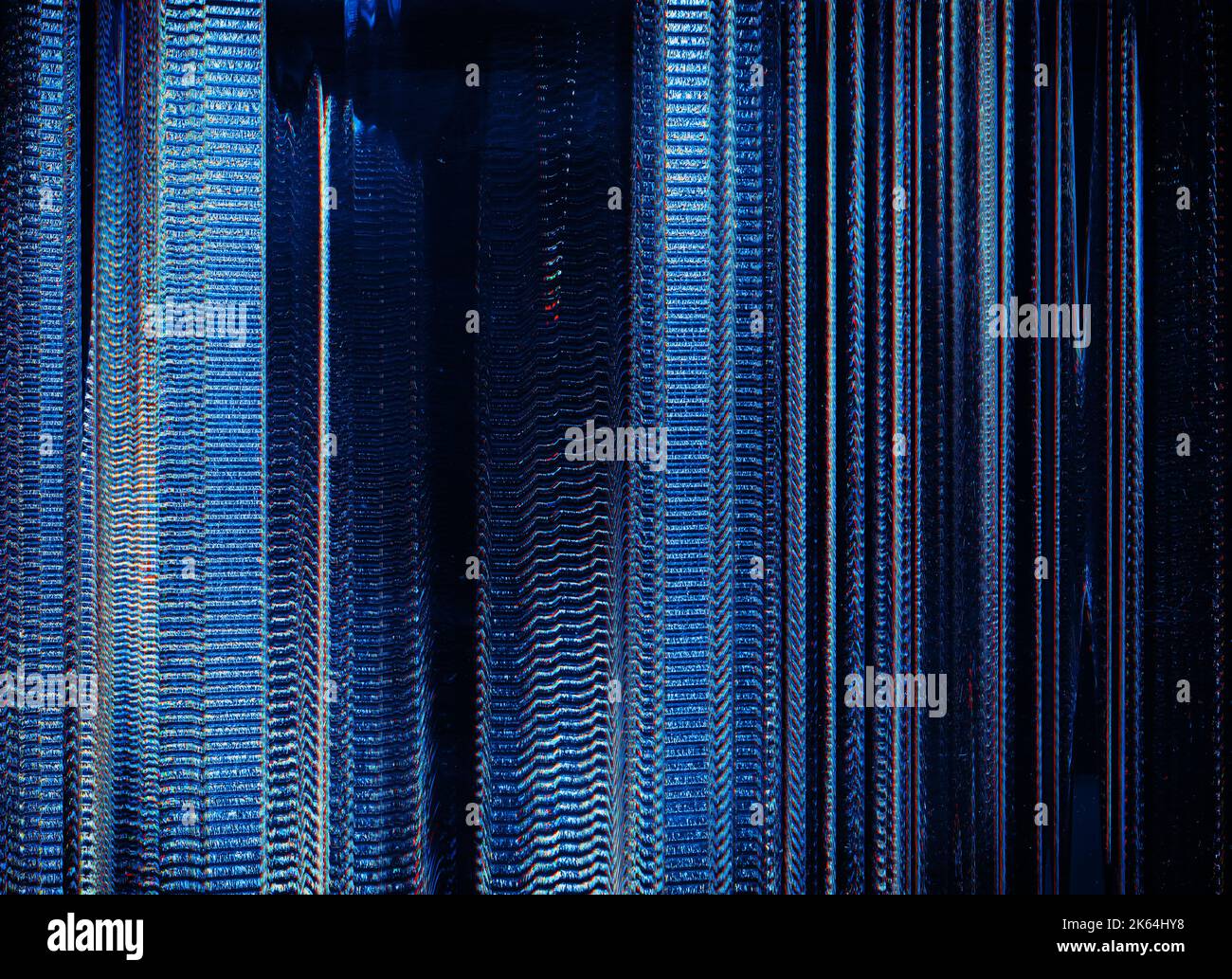 glitch overlay static distortion blue noise dark Stock Photo - Alamy