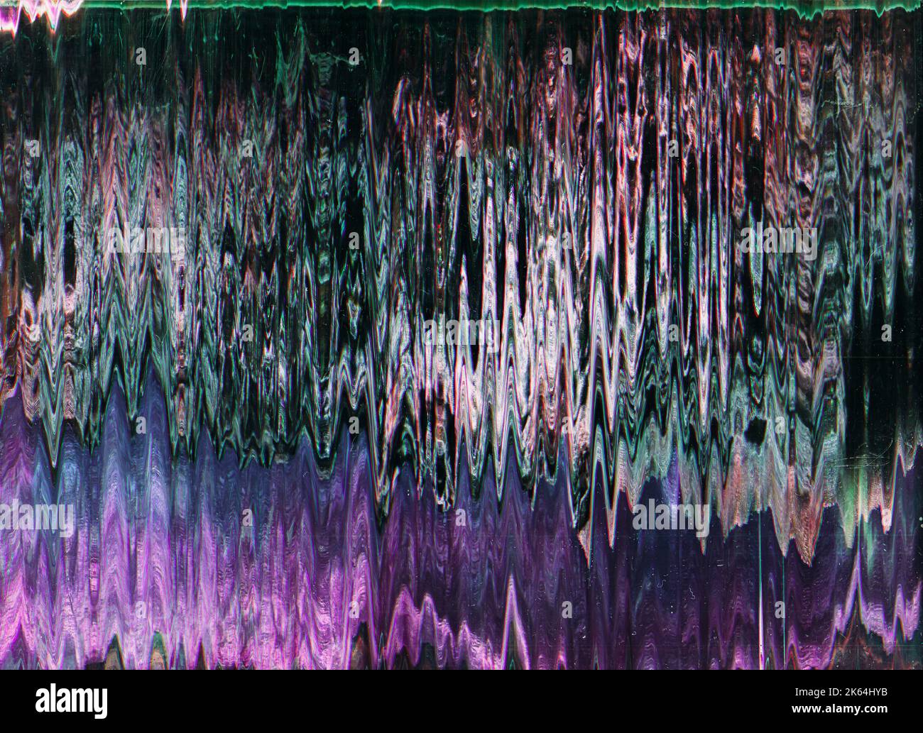 glitch art static noise texture purple artifacts Stock Photo - Alamy