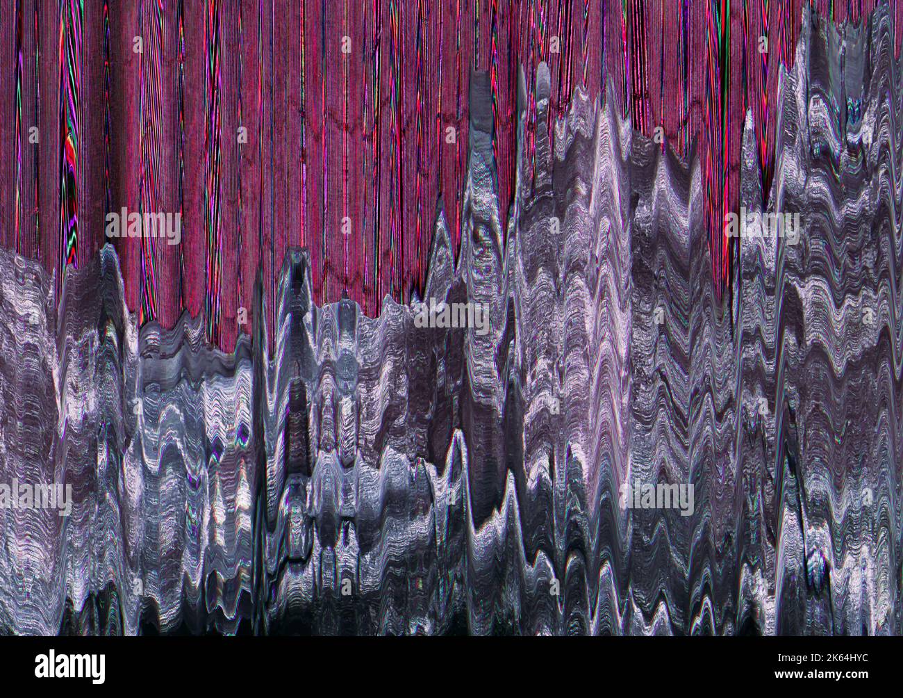 glitch art static noise texture pink artifacts Stock Photo - Alamy