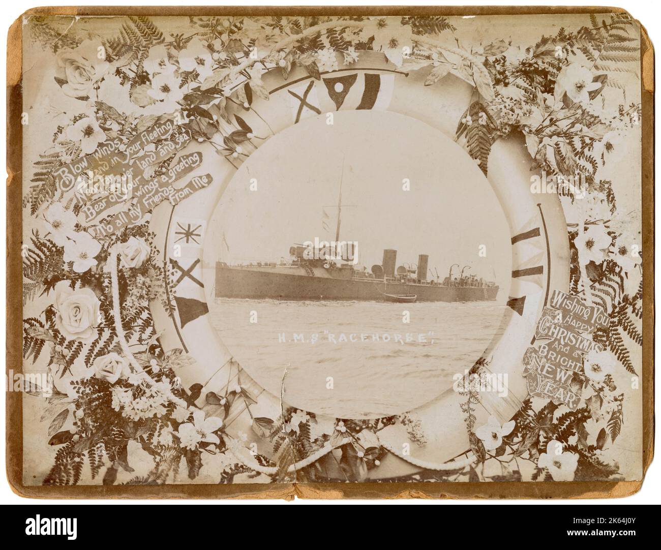 HMS Racehorse, British Greyhound Class destroyer Stock Photo - Alamy
