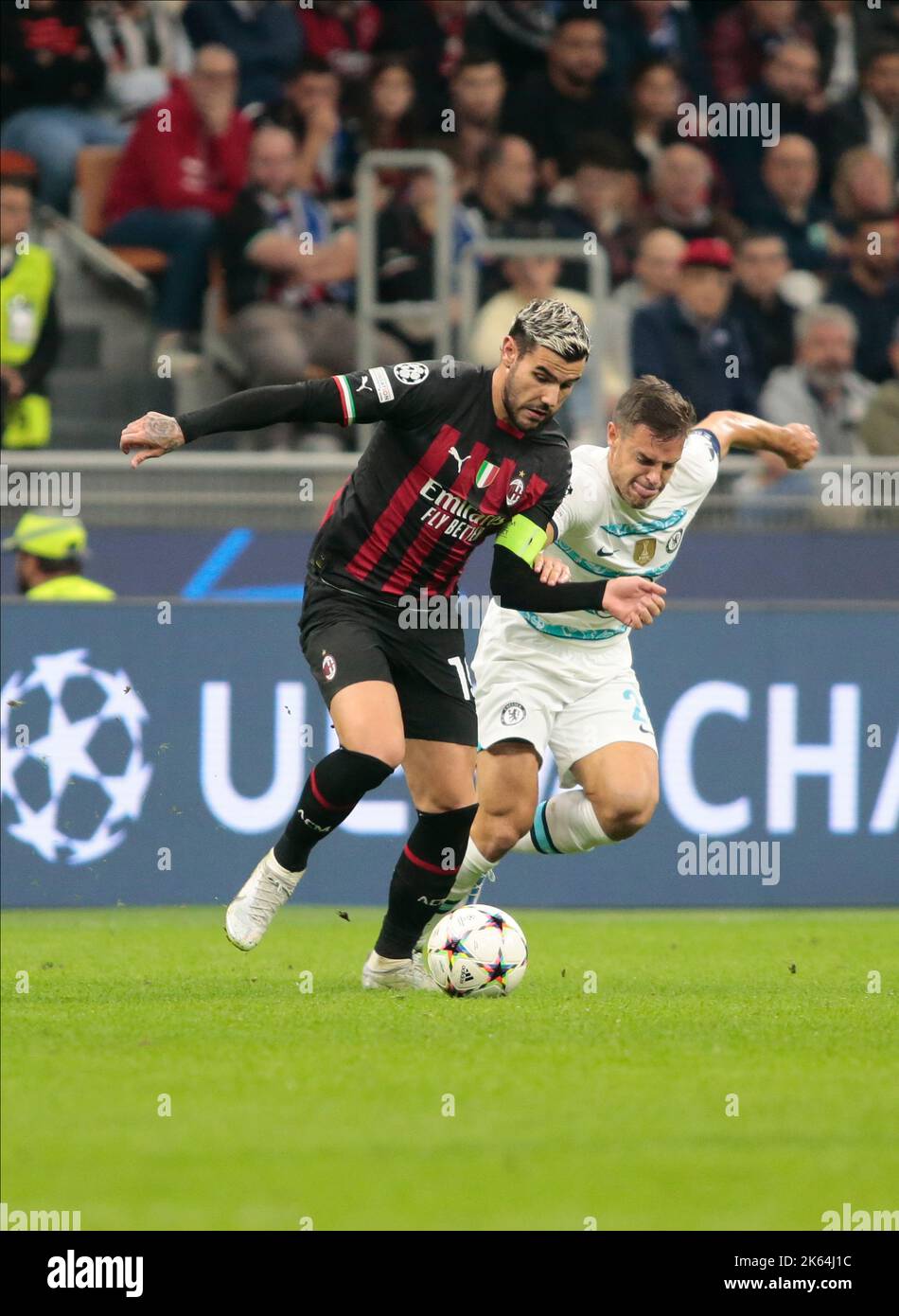 Milan, Italy. 11th Oct, 2022. Theo Hernandez of Ac Milan during the ...