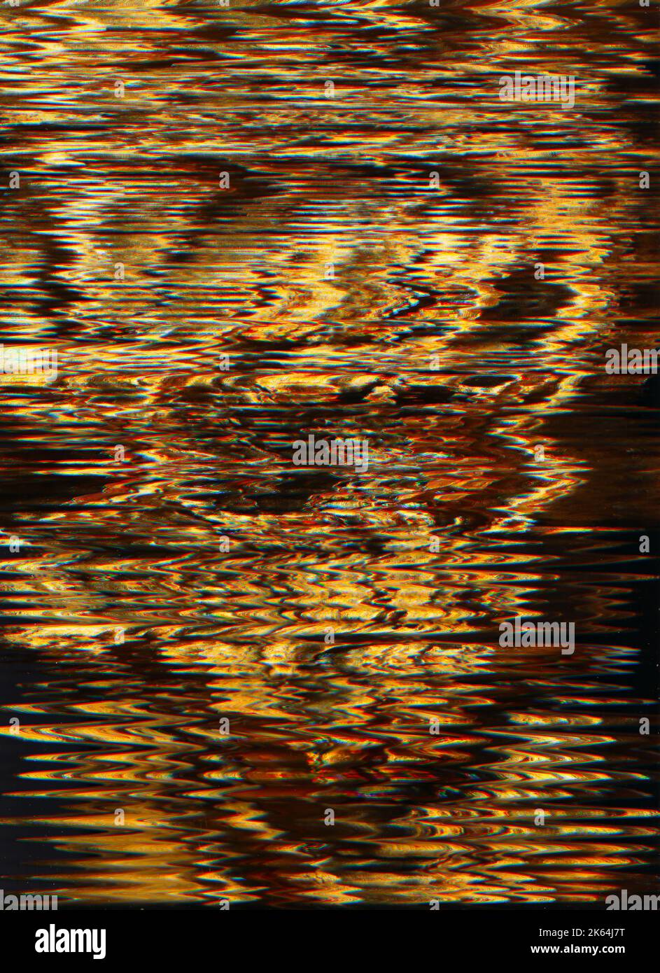 glitch abstract background noise texture golden Stock Photo - Alamy