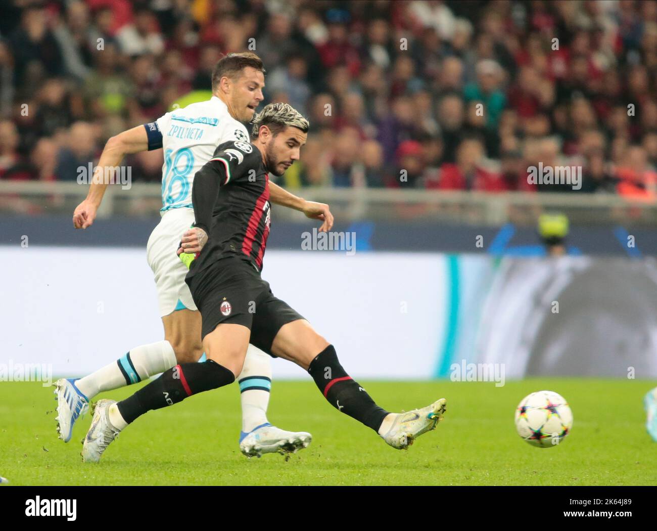 Milan, Italy. 11th Oct, 2022. Theo Hernandez of Ac Milan during the ...