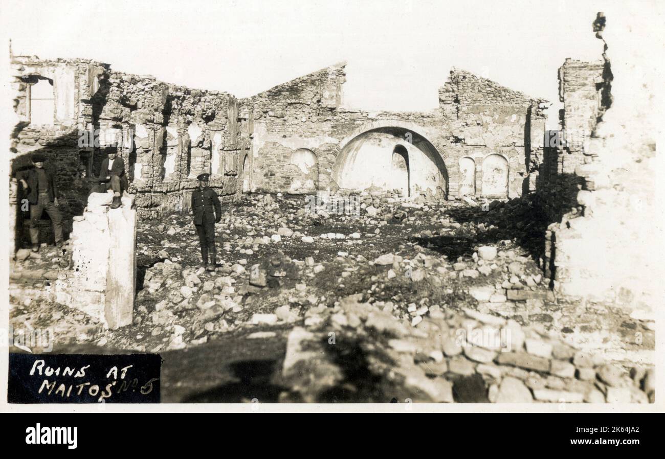 Maitos, Chanakkale - Dardanelles, Turkey - Ruins of the Church ...