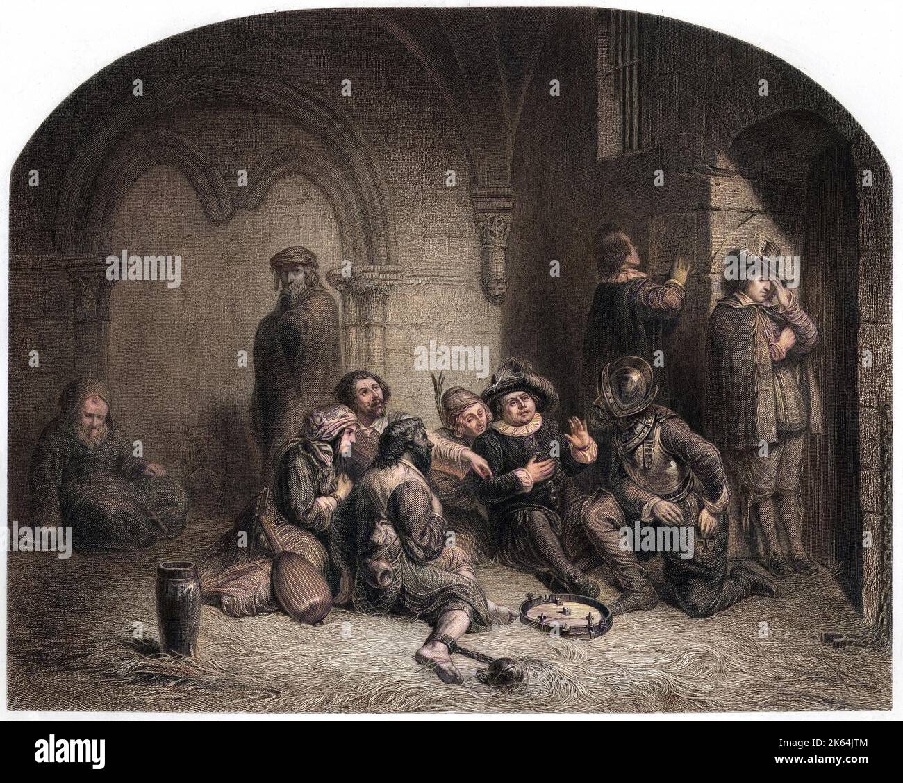 The Prison Group - possibly 17th century Spain Stock Photo - Alamy