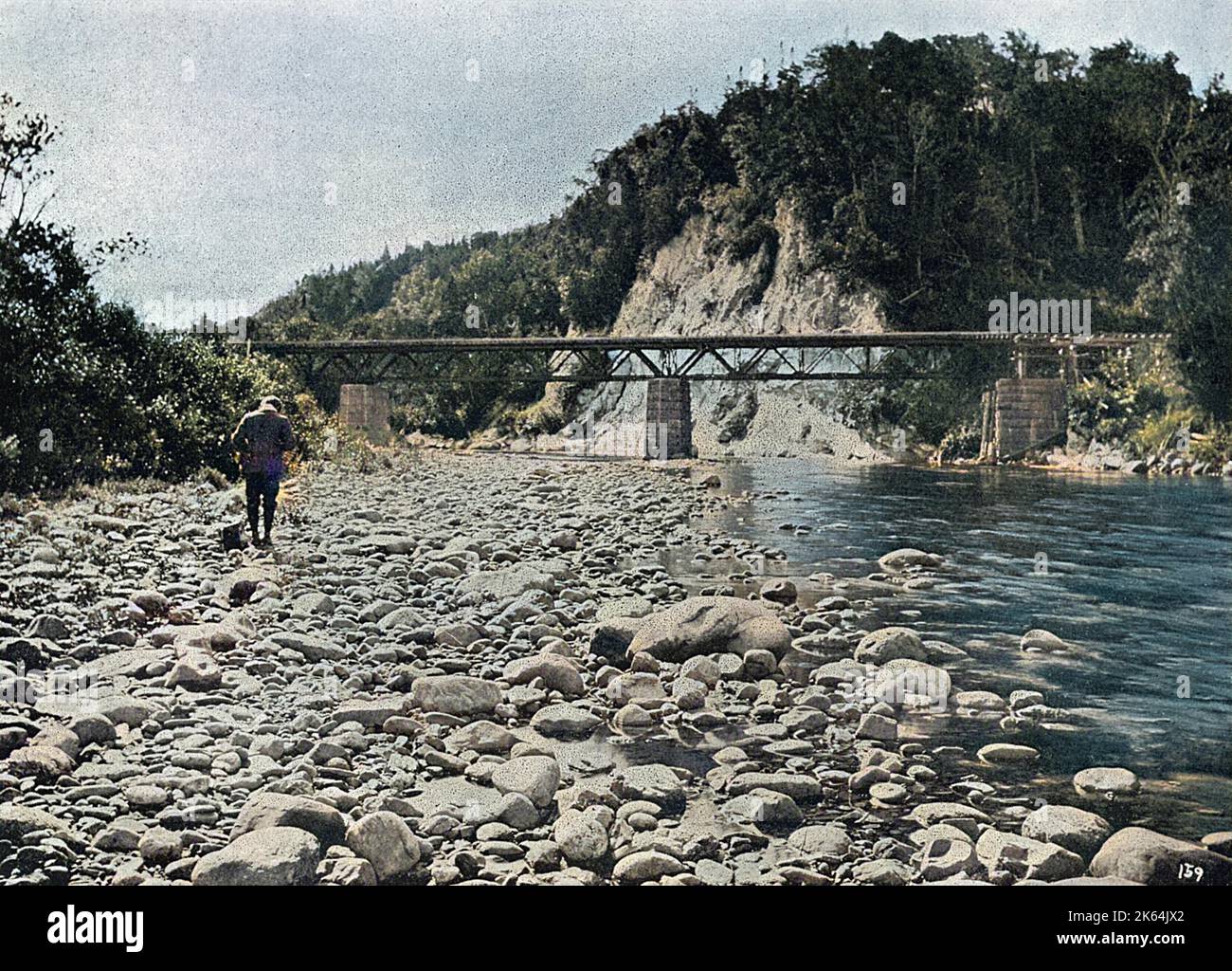 Newfoundland, Canada - Railway Bridge at Fishel's River on the line of ...