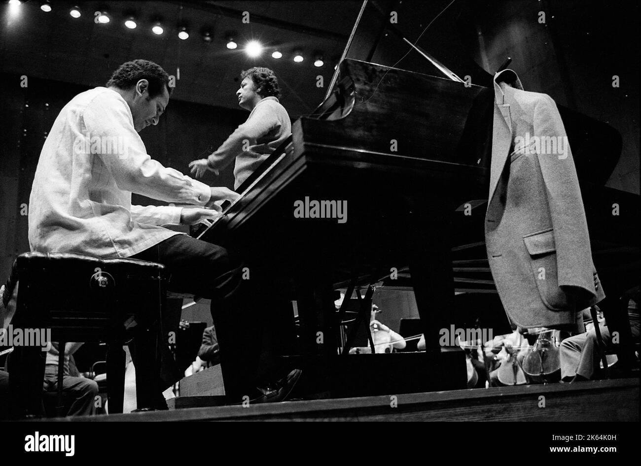Andre Watts, American pianist and Zubin Mehta, during a rehearsal with ...